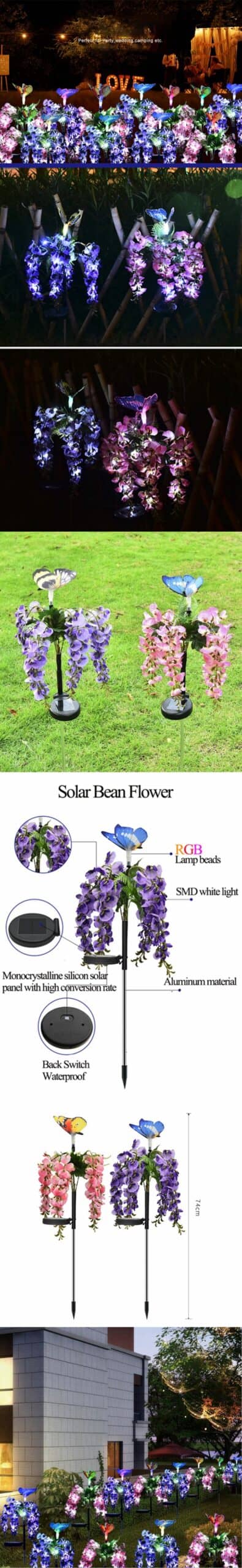 Solar Lily Flower Light | SmartLightPanel.com