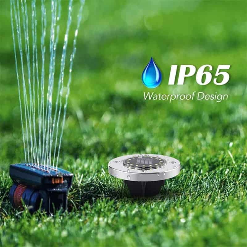 Outdoor Solar LED Disk Light | SmartLightPanel.com