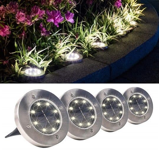 Outdoor Solar LED Disk Light | SmartLightPanel.com