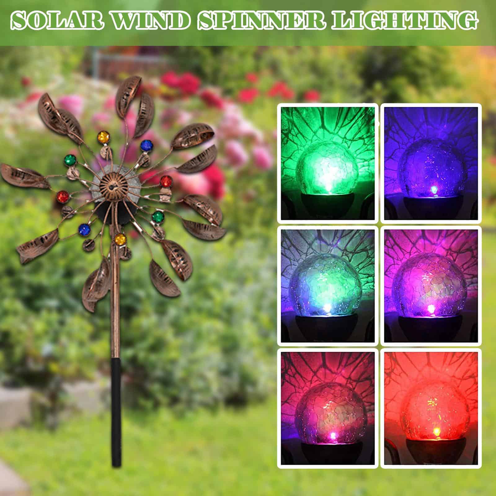 Solar Powered Wind Spinner | SmartLightPanel.com
