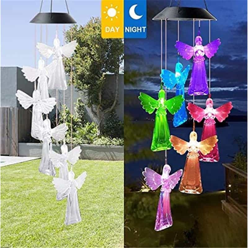 Solar Angel Wind Chime Light | SmartLightPanel.com